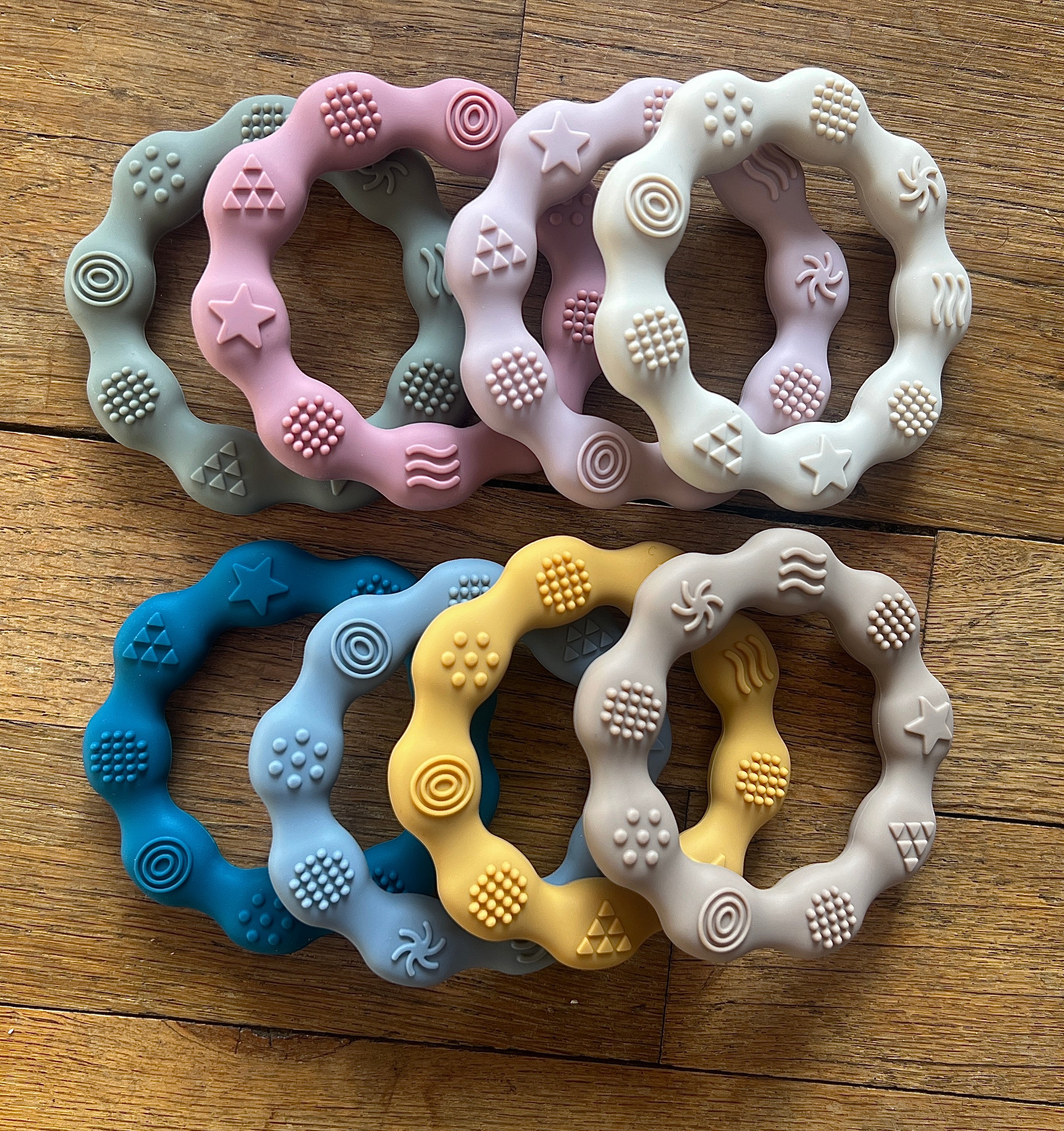 Textured Teether Rings – Mama's Sweet Small Town Creations